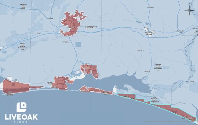 LiveOak Fiber Halfway to Completing Northwest Florida Network
